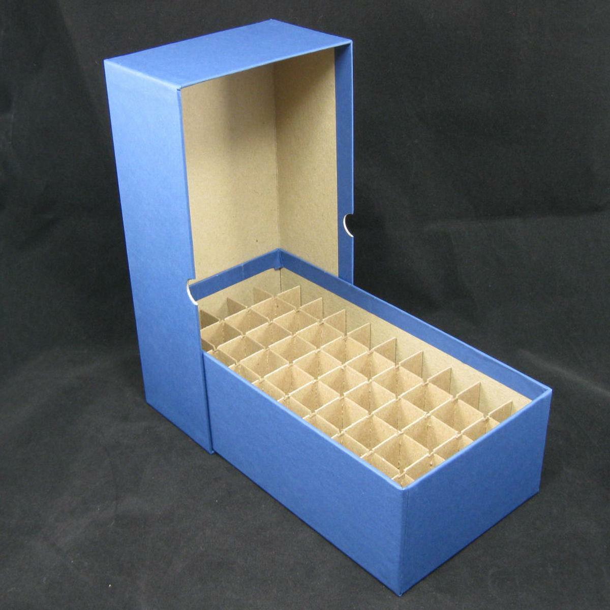 Nickel Square Coin Tube or Roll Storage Box w/Dividers Holds 50 | eBay