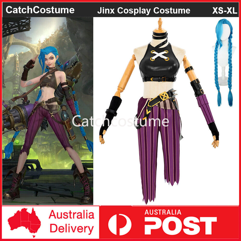 Jinx Cosplay Poster, Print Sexy Jinx League Of Legends Cosplay,