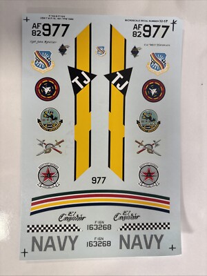 MicroScale Decals 1/32 F-16C 86th TFW 512 & 526 FIS Decal Sheet 32-57 ...