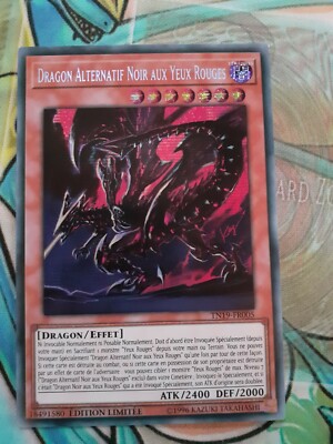 Dragon Alternatif Noir aux Yeux Rouges TN19 fr005 Secret Rare VF | eBay