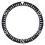 BEZEL INSERT FOR VINTAGE OMEGA 300 SEAMASTER 300 WATCH BLACK 1965 ...