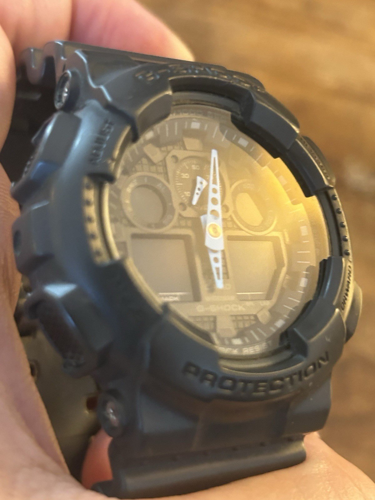 Casio G-Shock Digital GA-100C-8ACR Grey Watch | eBay UK