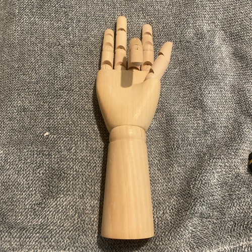 Wooden Articulated Right Hand Mannequin Jointed Artist Model Manikin 12 ...