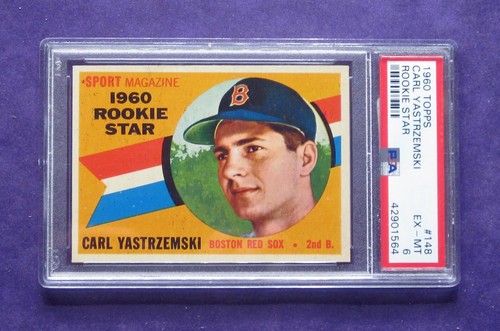 1960 Topps Carl Yastrzemski Rookie #148 PSA 6 (EX/MT) **Great Centering ...