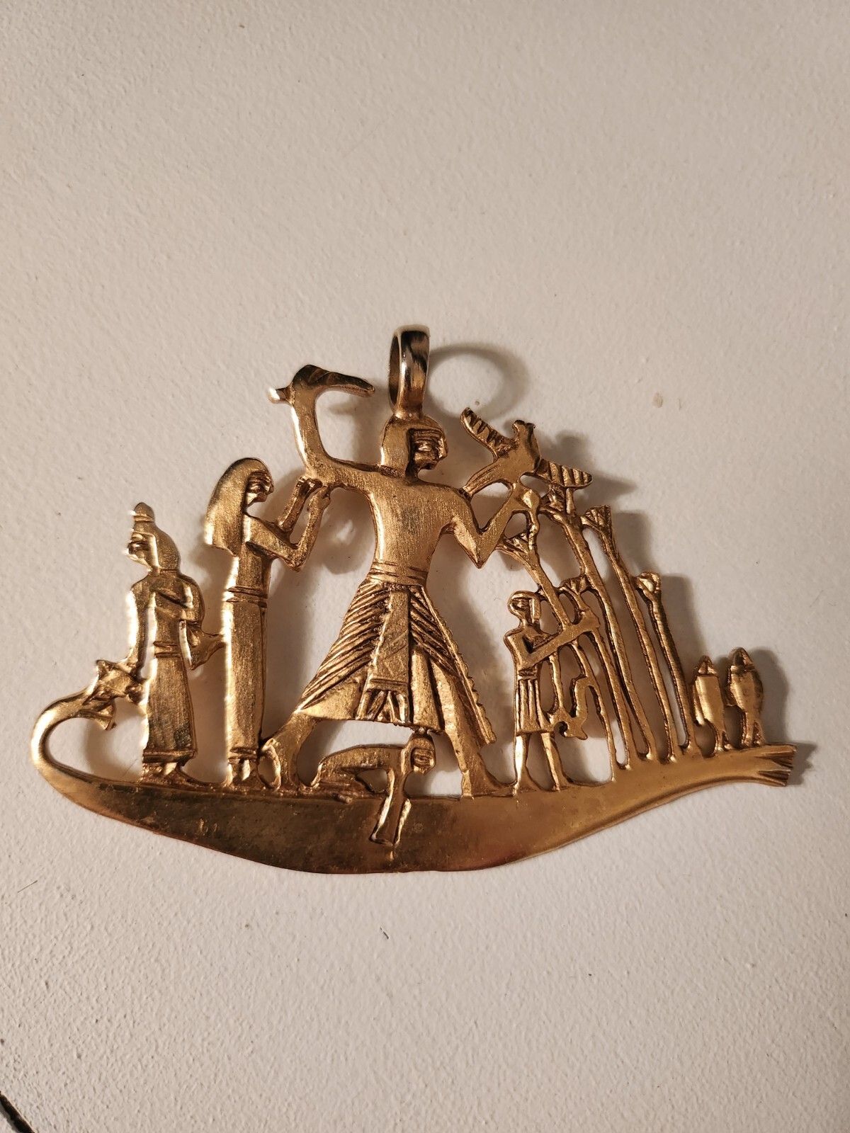 Kenneth Lane Baroque Of Ra Gold Signed Pendant - Gem