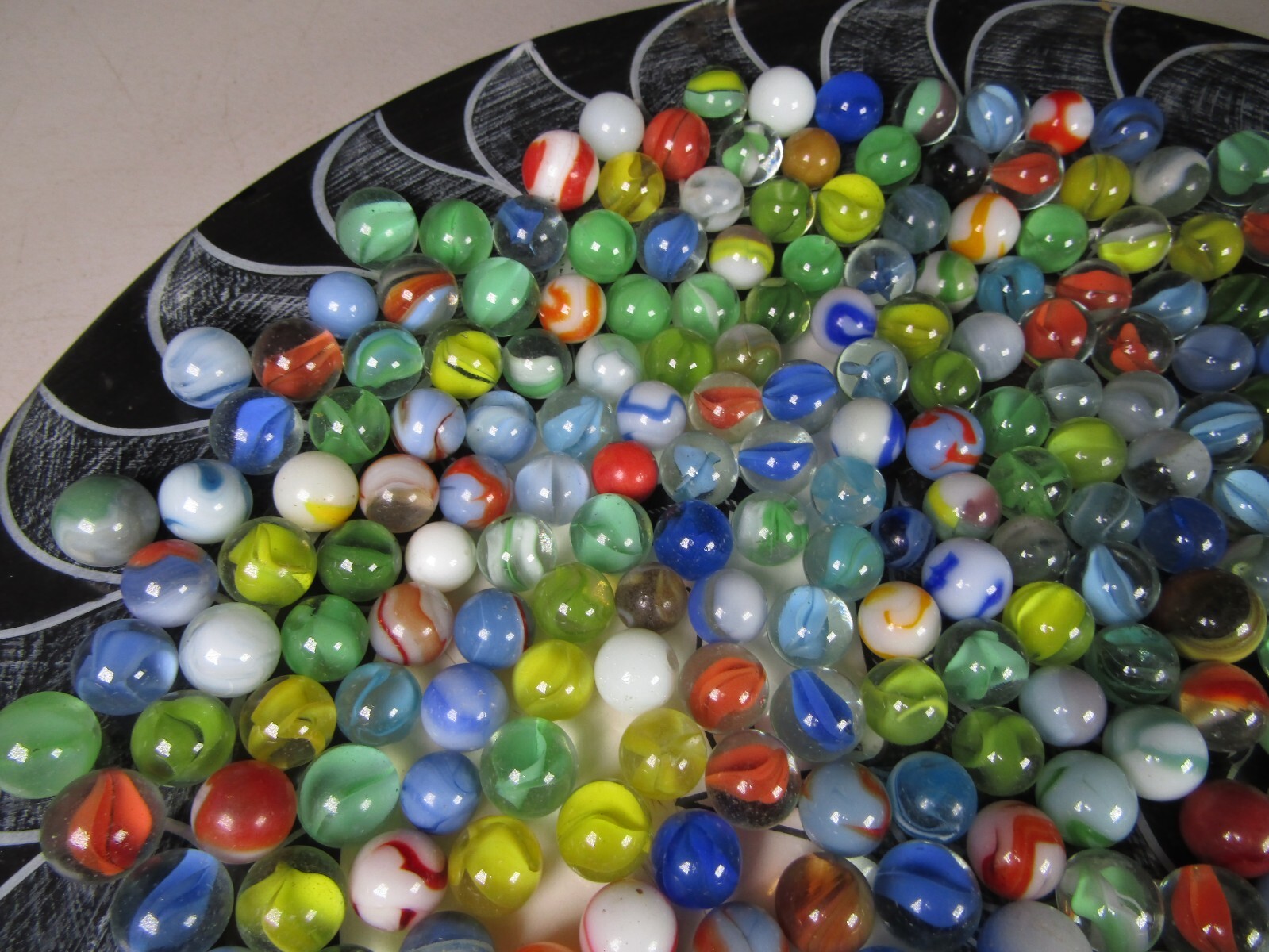 Large Lot Antique & Vintage Handmade & Machine Made Collector Marbles ...