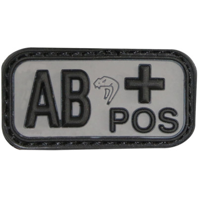 New Black Blood Group Rubber Patches Viper Army RAF SAS Patch Badge ...