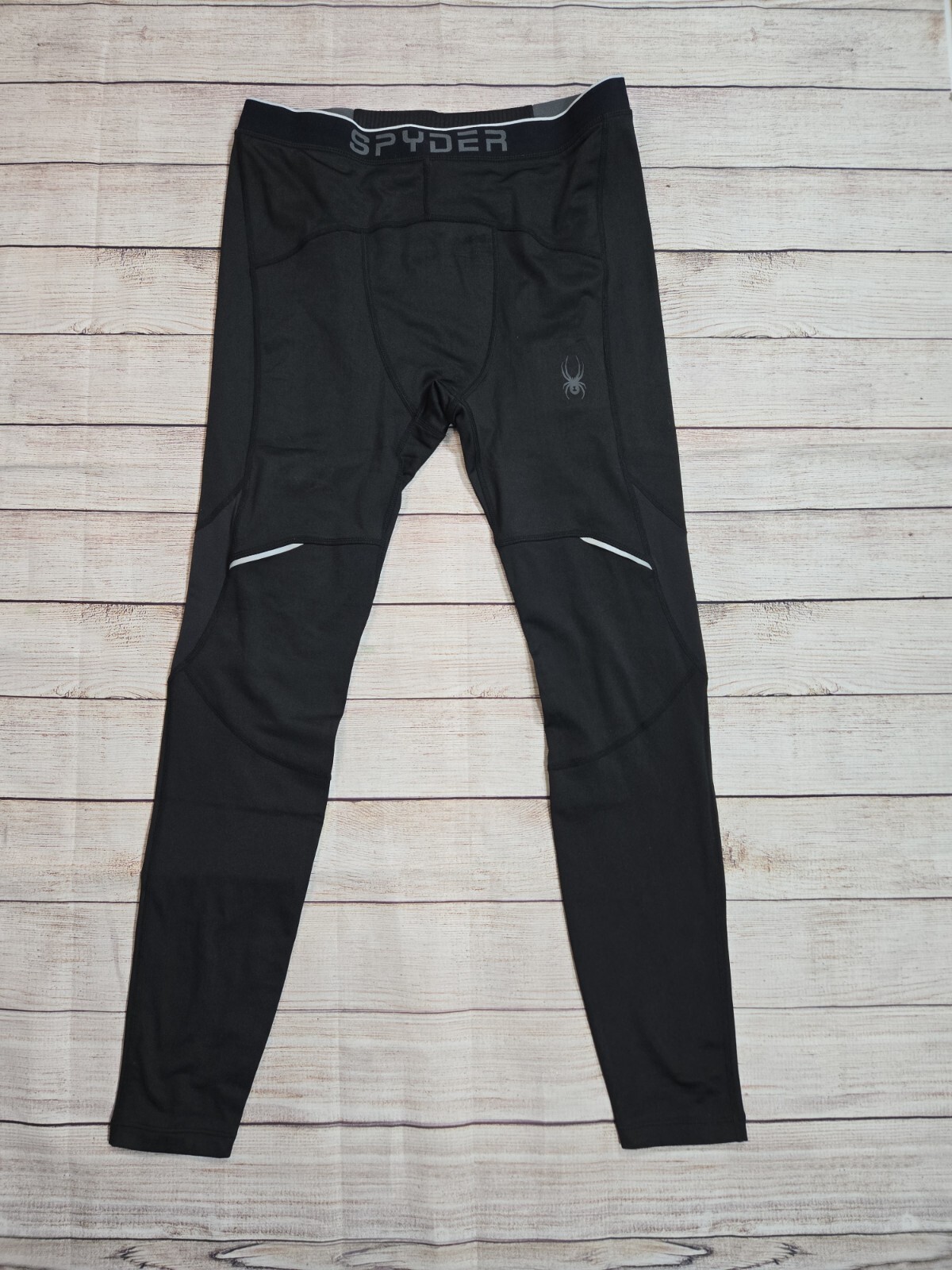 Spyder Active ProWeb Compression Leggings Base Layer Pants Black $78 Medium