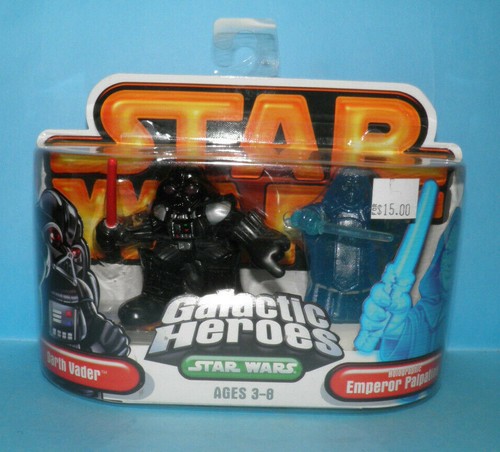 Hasbro Star Wars Galactic Heroes Darth Vader & Holo Emperor Palpatine 2 ...
