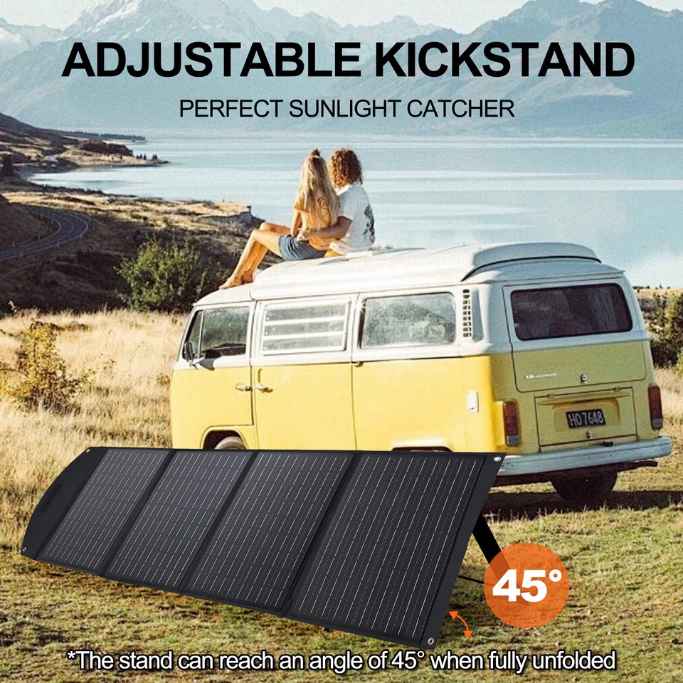 200W Folding Solar Panel For Car/Caravan/Power station/Camping 12V ...