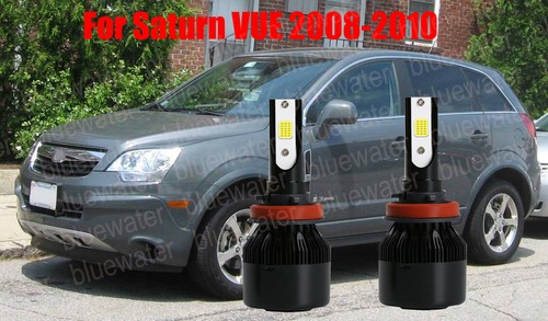 LED For Saturn VUE 2008-2010 Headlight Kit H11 6000K White CREE Bulbs ...