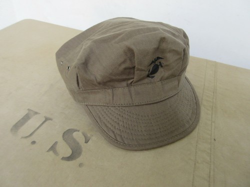 US Army USMC Marine Corps OD Fatigue HBT Utility Cap WK2 WWII Marines ...