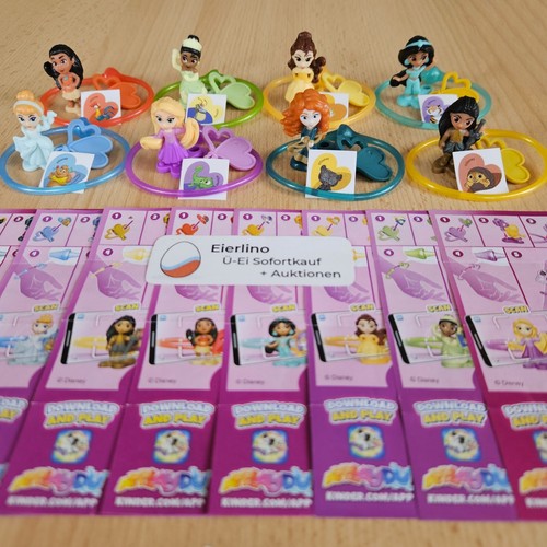 I LOVE DISNEY PRINCESS complete set NEW 2024 KINDER SURPRISE EGG ...
