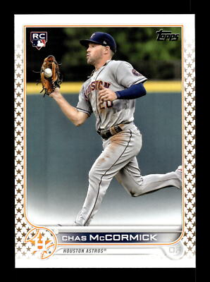 Chas McCormick 2022 Topps MLB #135 Gold Star SP Parallel Rookie Card RC ...