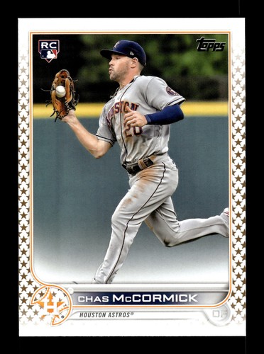 Chas McCormick 2022 Topps MLB #135 Gold Star SP Parallel Rookie Card RC ...