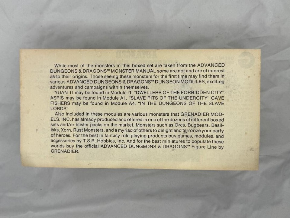 Grenadier advanced dungeons & dragons figure set 2012 dwellers | eBay