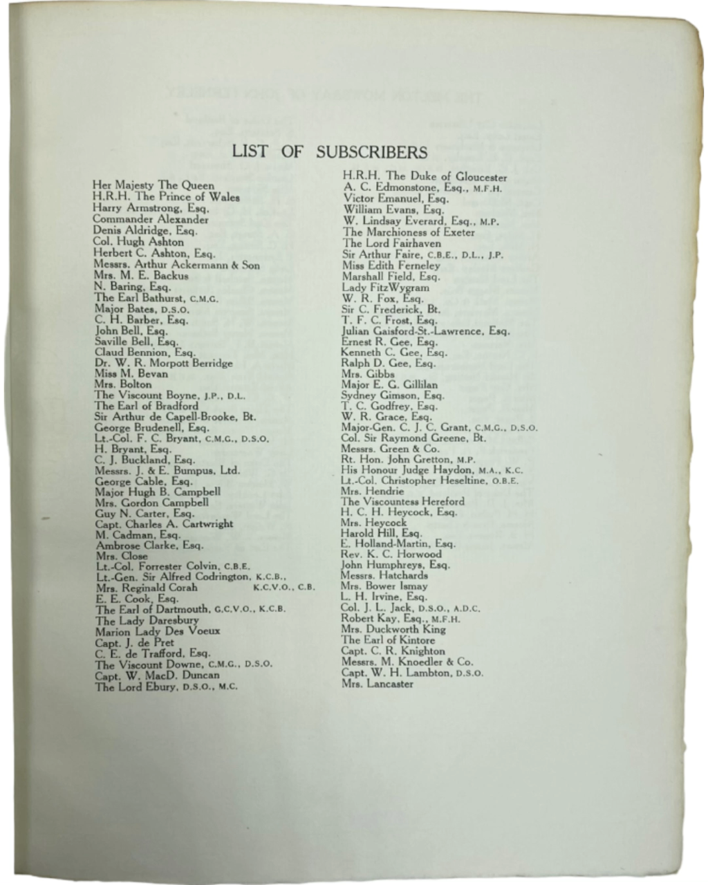 Signed The Melton Mowbray of John Ferneley 1782-1860 by Major Guy Paget ...