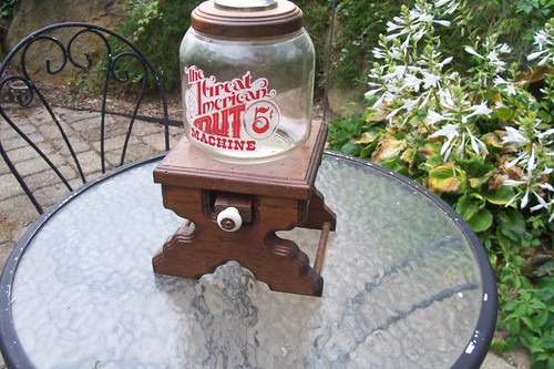 Vintage The Great American Nut Machine 5¢ Dispenser Beer Nuts, Peanuts ...