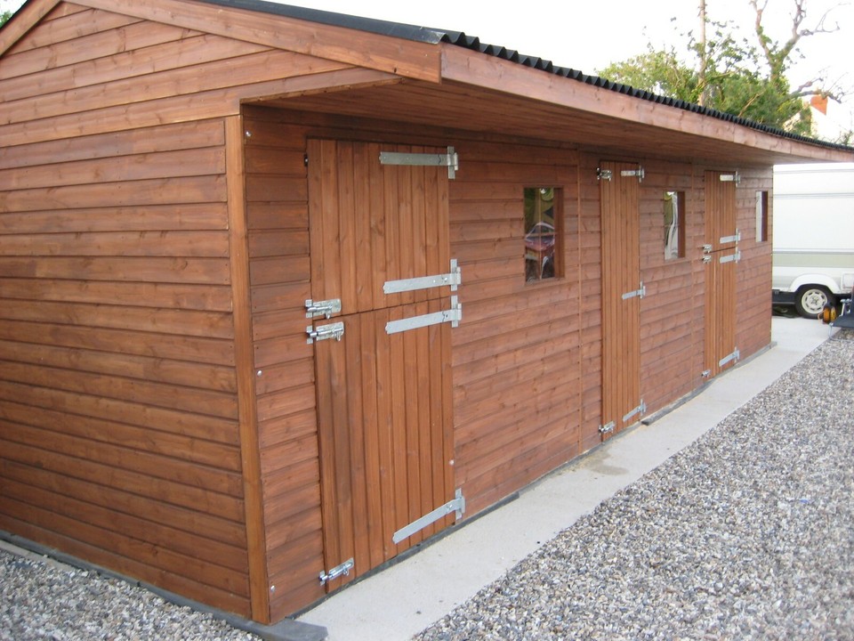 HORSE STABLE BLOCK 30FT X 12FT TANALISED ( NEW ) £3,200 FREE DELIVERY ...