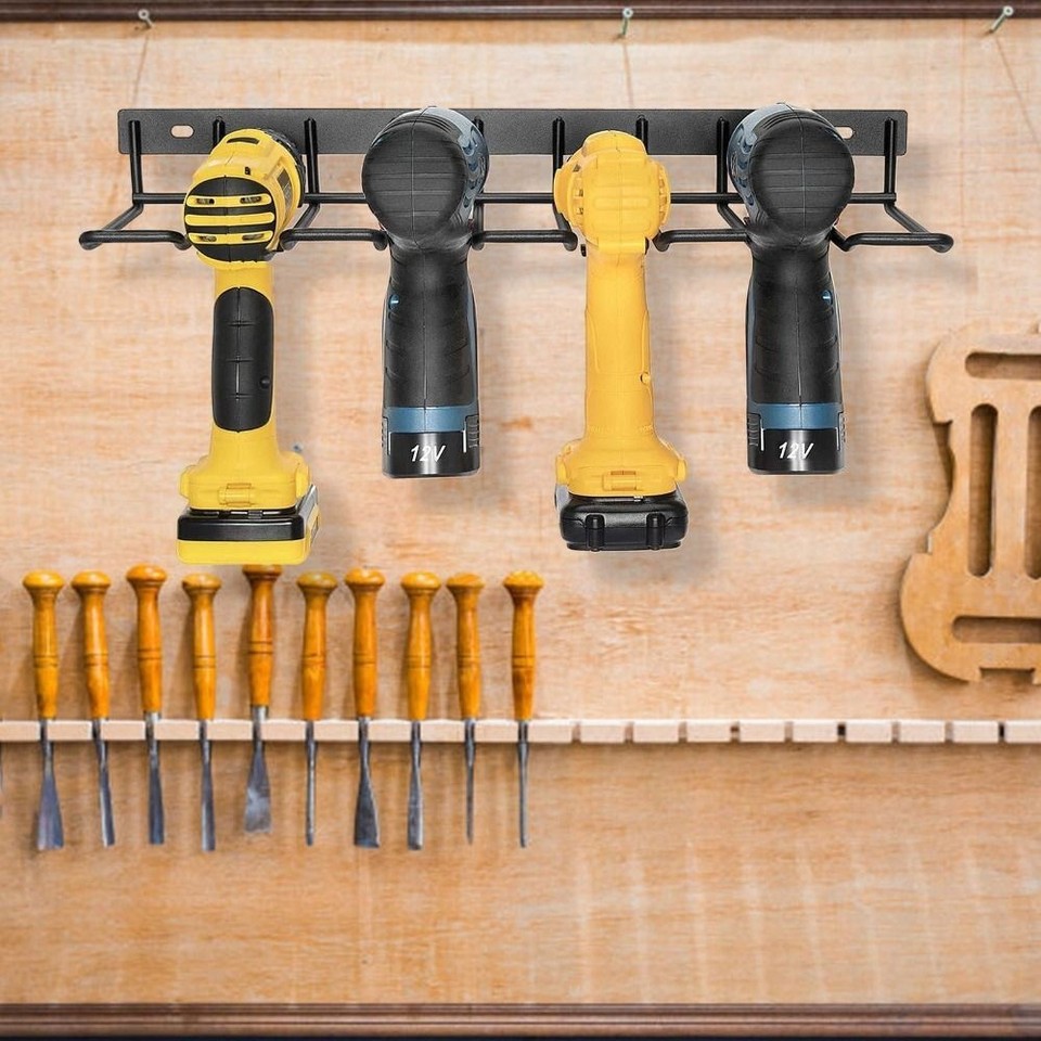 Heavy Duty Power Tool Rack Space Saving Power Storage Shelf Garage ...