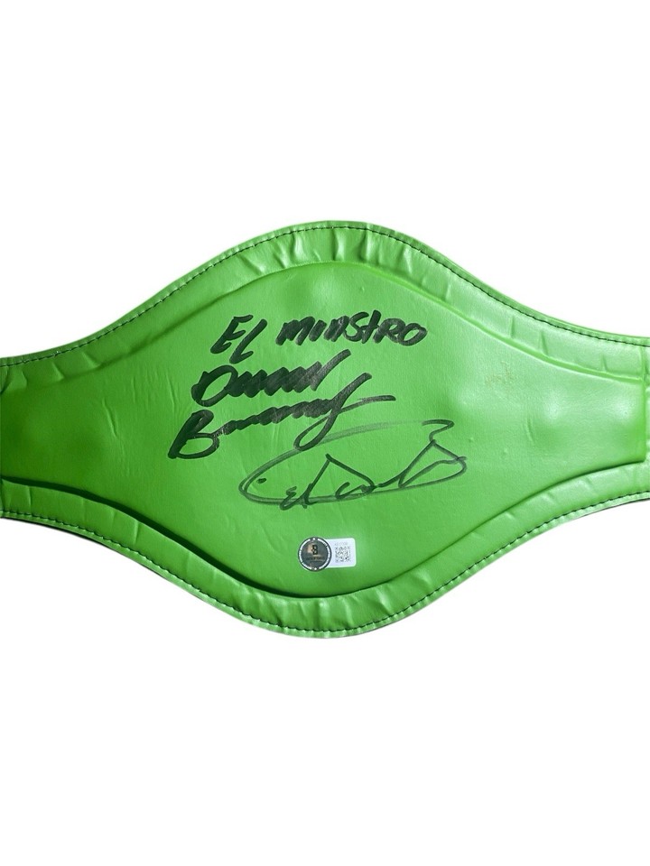 SAUL CANELO ALVAREZ & DAVID BENAVIDEZ DUAL SIGNED BOXING MINI WBC BELT ...