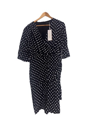 Tendency Pokadot Dress Size 12 Large | eBay UK