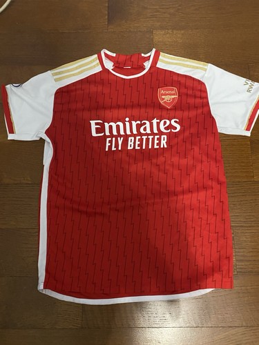adidas Arsenal Red White Soccer Jersey Size XL | eBay