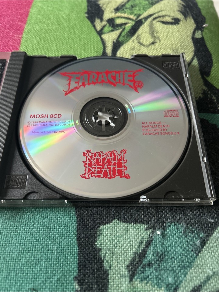 Napalm Death From Enslavement to Obliteration Scum CD (Earache, 1988 ...