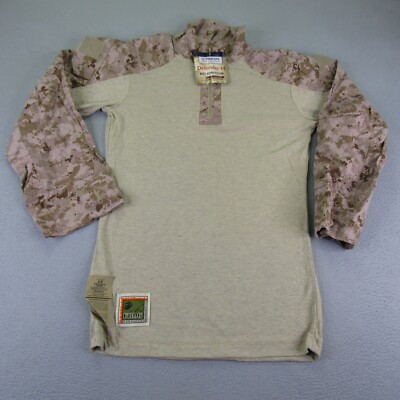 USMC Shirt Small Reg FR Combat Ensemble Desert Marpat Camo Frog 1/4 Zip ...