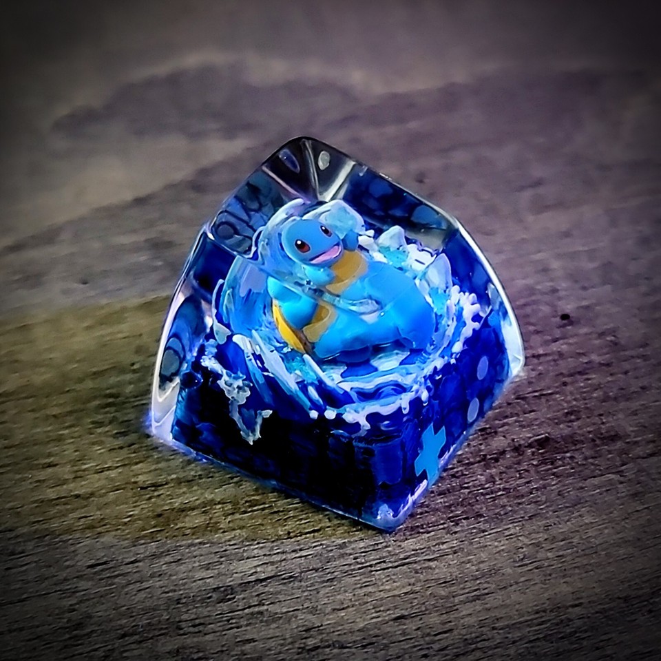 Squirtle keycap, pokemon keycap , anime keycap , custom keycap , gift ...