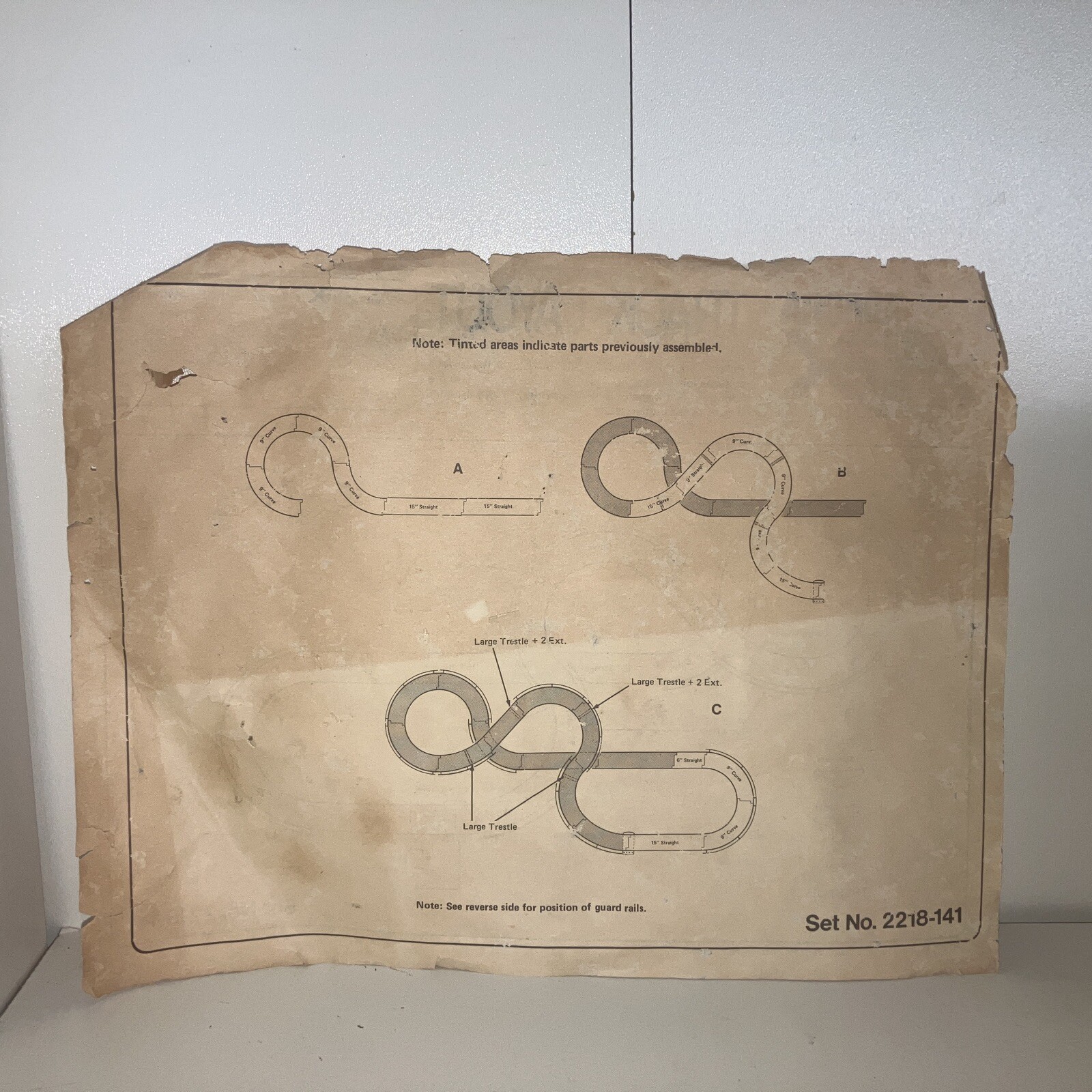 Vintage Aurora Model Motoring AFX Track Layout INSTRUCTIONS ONLY~set No ...