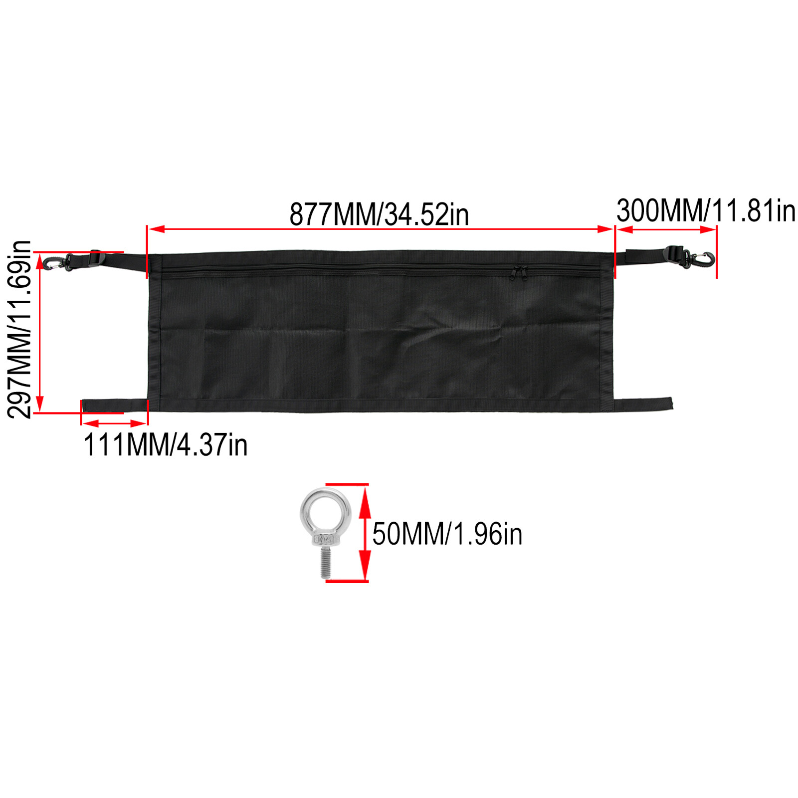 For Suzuki Jimny Back Door Rear Trunk Floor Cargo Mesh Luggage Net w ...