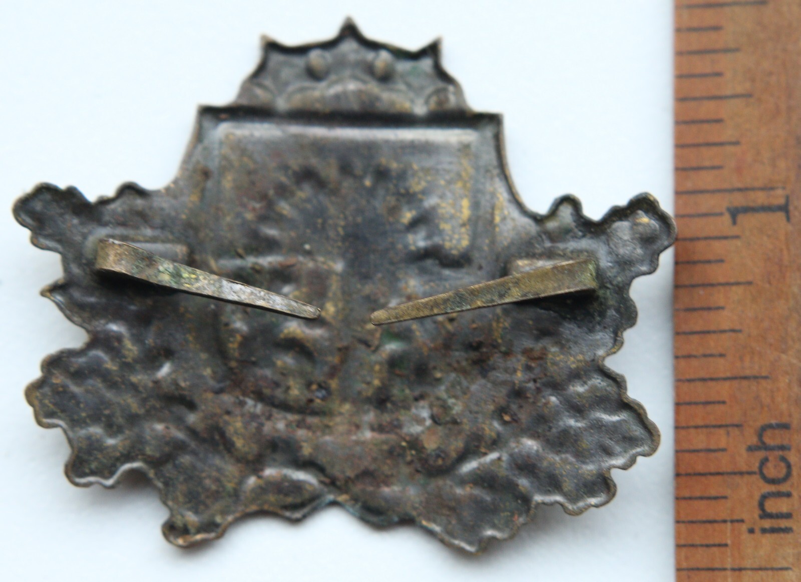 Latvia Latvian Republic Army Military Brass Cap Badge Cockade | eBay