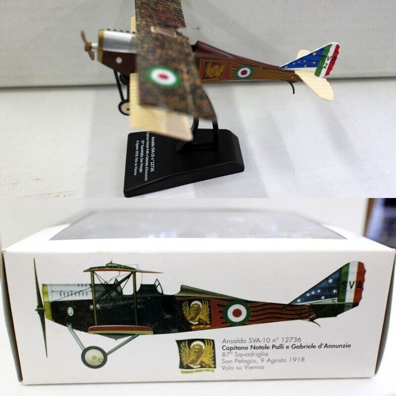 1:72 WWI Ansaldo SVA.10 Reconnaissance Aircraft Model Diecast ...