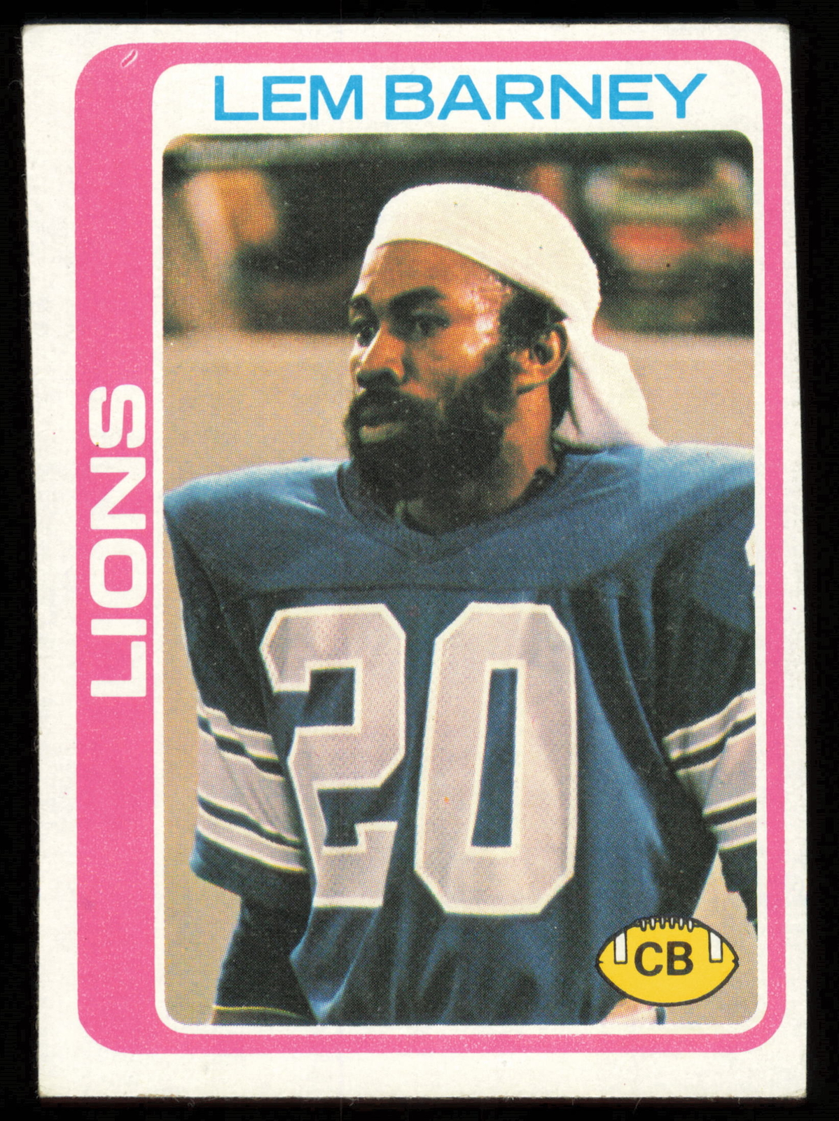 1978 Topps #82 Lem Barney Detroit Lions | eBay
