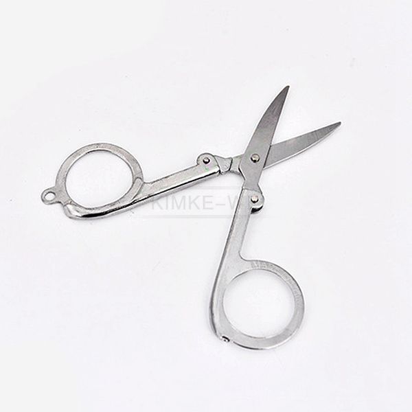 10x Stainless Steel Folding Scissors Keychain Sewing Travel Camping ...