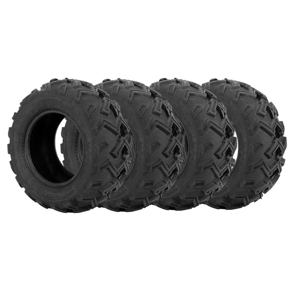 Set of 4 ATV/UTV Tires 25x8-12 25x8x12 Front 25x10-12 25x10x12 Rear 6 ...