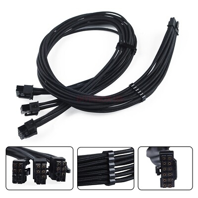 Graphics Card GPU Power Cable Mini 16 Pin to 3x8Pin For RTX 4090 ...