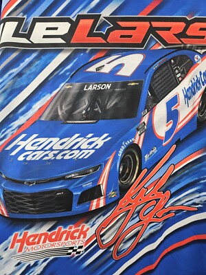 Kyle Larson Hendricks Motorsports Dry Fit T-Shirt NASCAR Adult Size L ...
