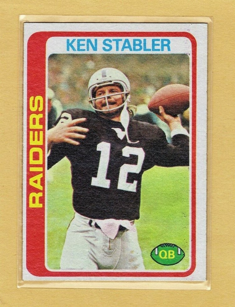 1978 Topps #365 Ken Stabler Card - Raiders - HOF - ExMT - 618 | eBay