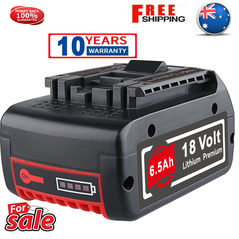 2X 6.5AH BAT610 18V BAT609 BAT610 FOR BOSCH Battery Lithium-ion BAT620 ...
