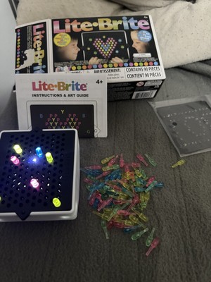 Lite Brite Mini Size - 1 Mini Lite Brite, 85 Mini Pegs, 4 Art Templates ...
