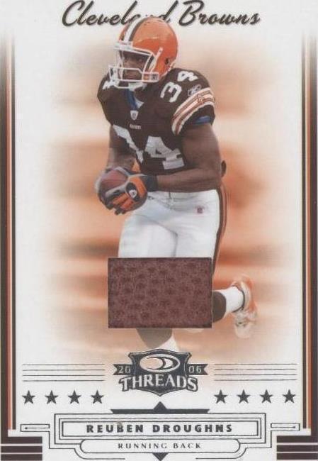 2006 Donruss Threads - Reuben Droughns #36 Footballs /250 (MEM) for ...