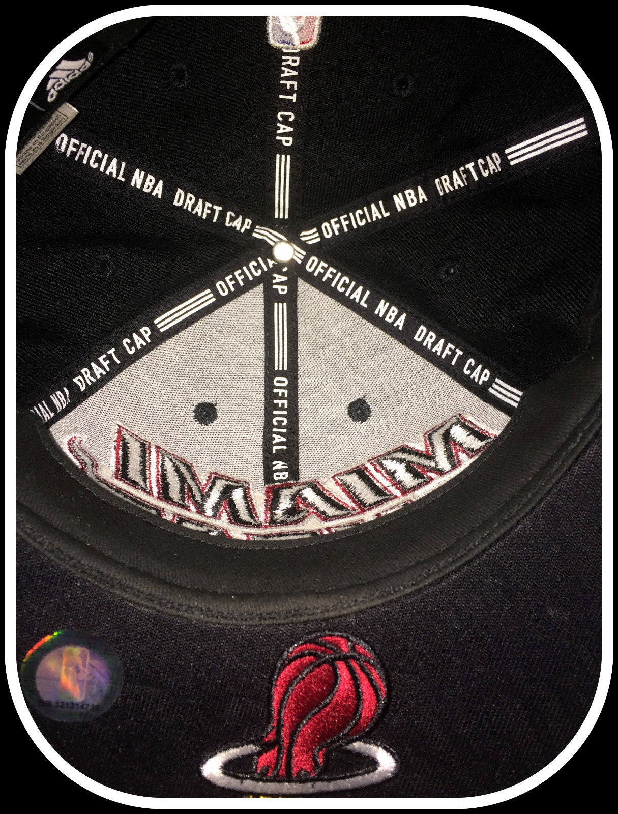 2013 MIAMI HEAT ADIDAS DRAFT DAY CAP ADULT ADJUSTABLE SNAPBACK NWT FREE ...