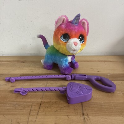 Hasbro FurReal Unicorn Rainbow Kitty Kitten Cat Walk A Lots Talks A Lot ...