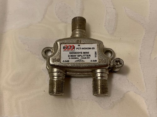 Genesys Mini 2-Way Splitter for Satellite and Antenna TV 5-1002 MHz ...