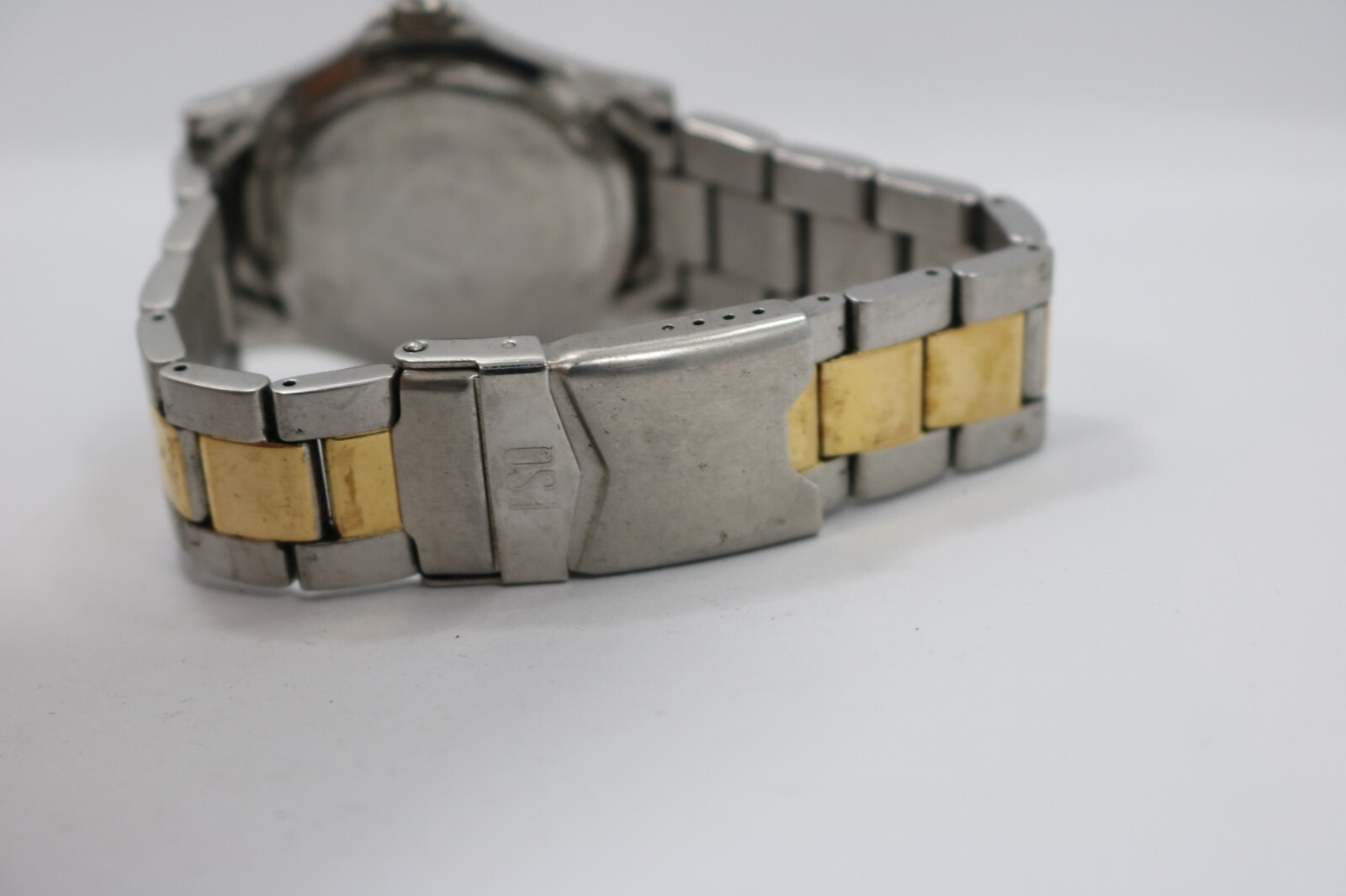 ESQ-Movado Quartz Watch Swiss E3487 Men Dual Tone All Steel Date New ...