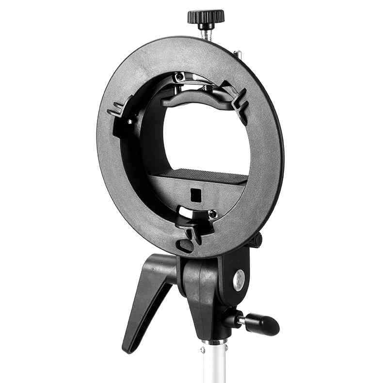 US S-Type Bowens Mount Flash Speedlite Bracket Softbox Holder PK Godox ...