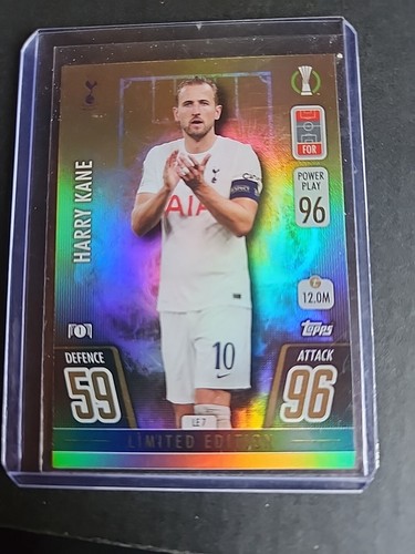 Harry Kane 2021-22 Topps Match Attax UCL Extra Limited Edition Gold # ...