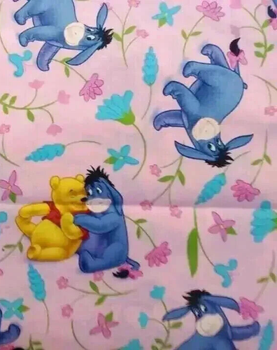 Disney pooh eeyore fun fabric character length piece 11 by 10 inch 1pc ...